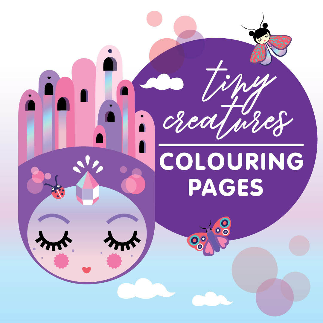 Tiny Creatures Colouring Pages – Yokico