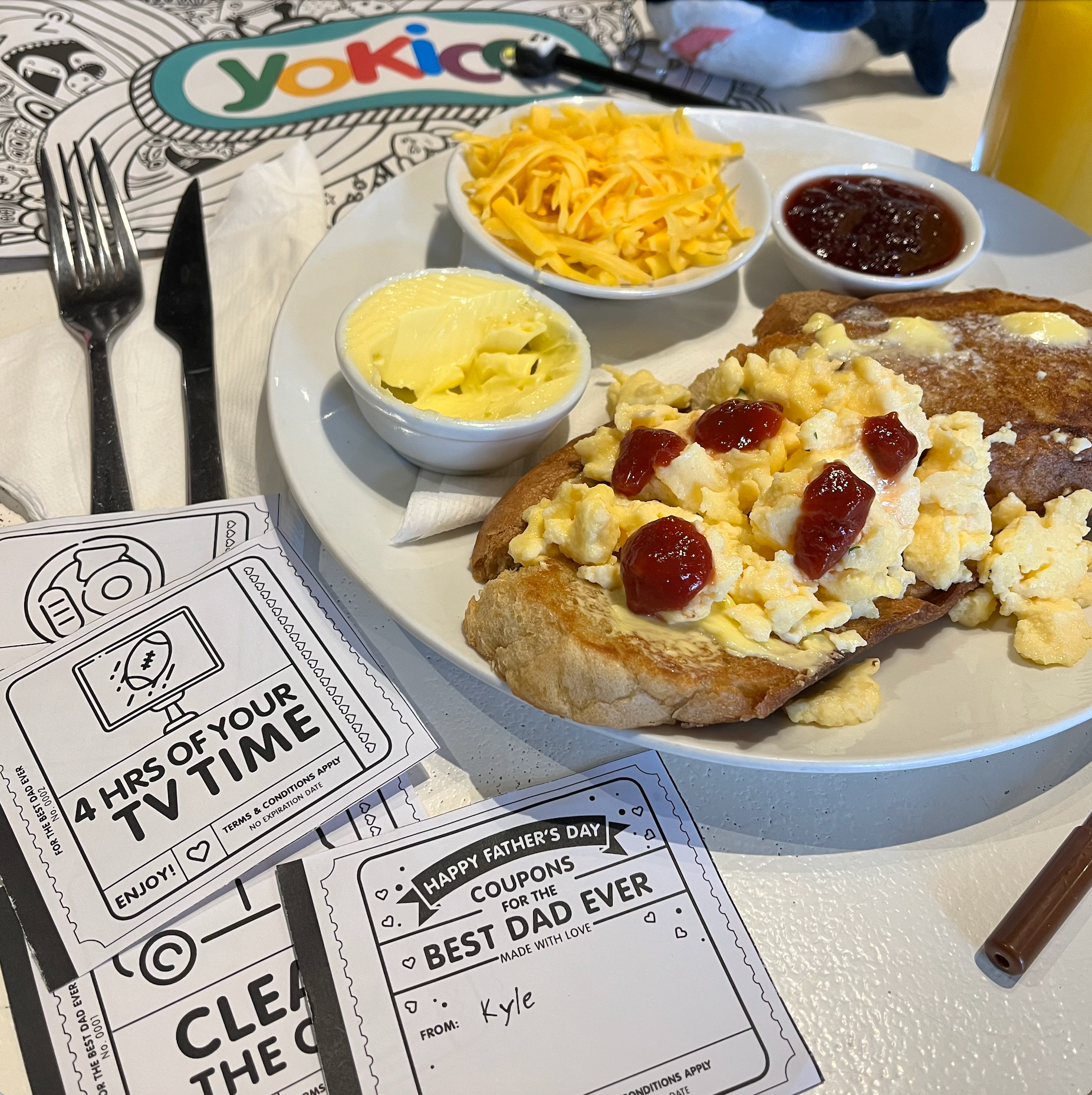 Happy Fathers Day - Spoil your Dad with love coupons and breakfast ...